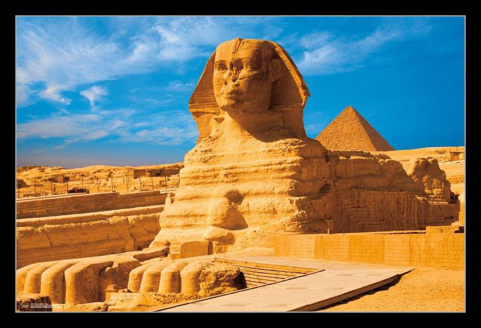 The Great Sphinx of Giza Laminated & Framed Poster Print (34 x 22 ...
