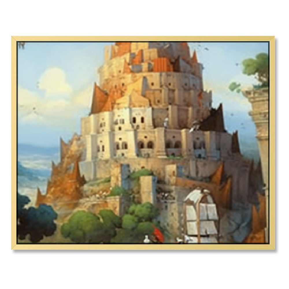 The Great Tower of Babel Poster-Renaissance Wall Art-Pieter Bruegel The ...