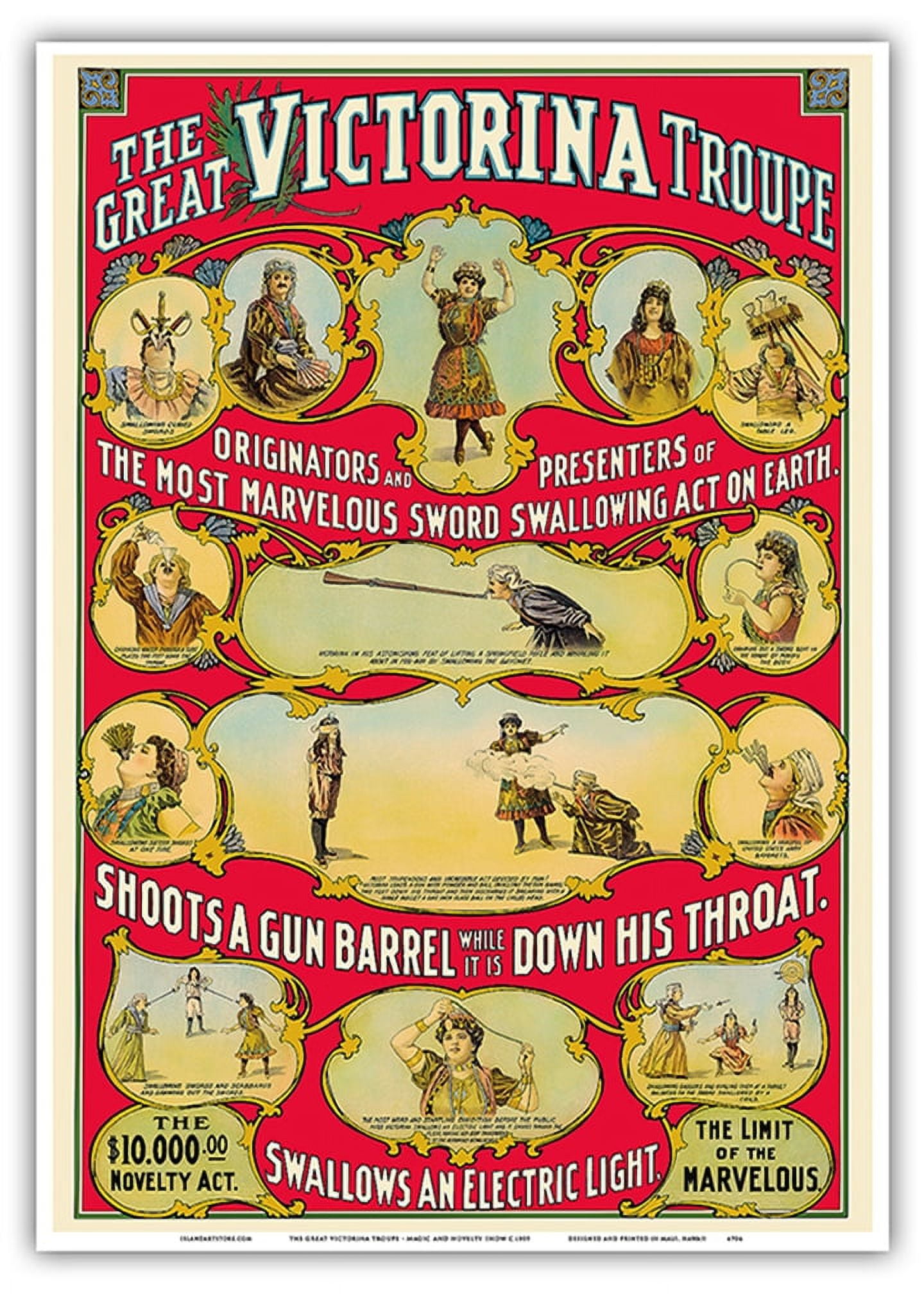 The Great Victorina Troupe - Traveling Magic and Novelty Show - Vintage ...