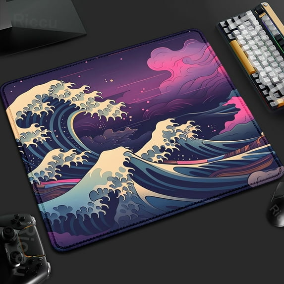 The Great Wave Art Design Small Mousepad Office Speed DeskMat 40x45cm ...