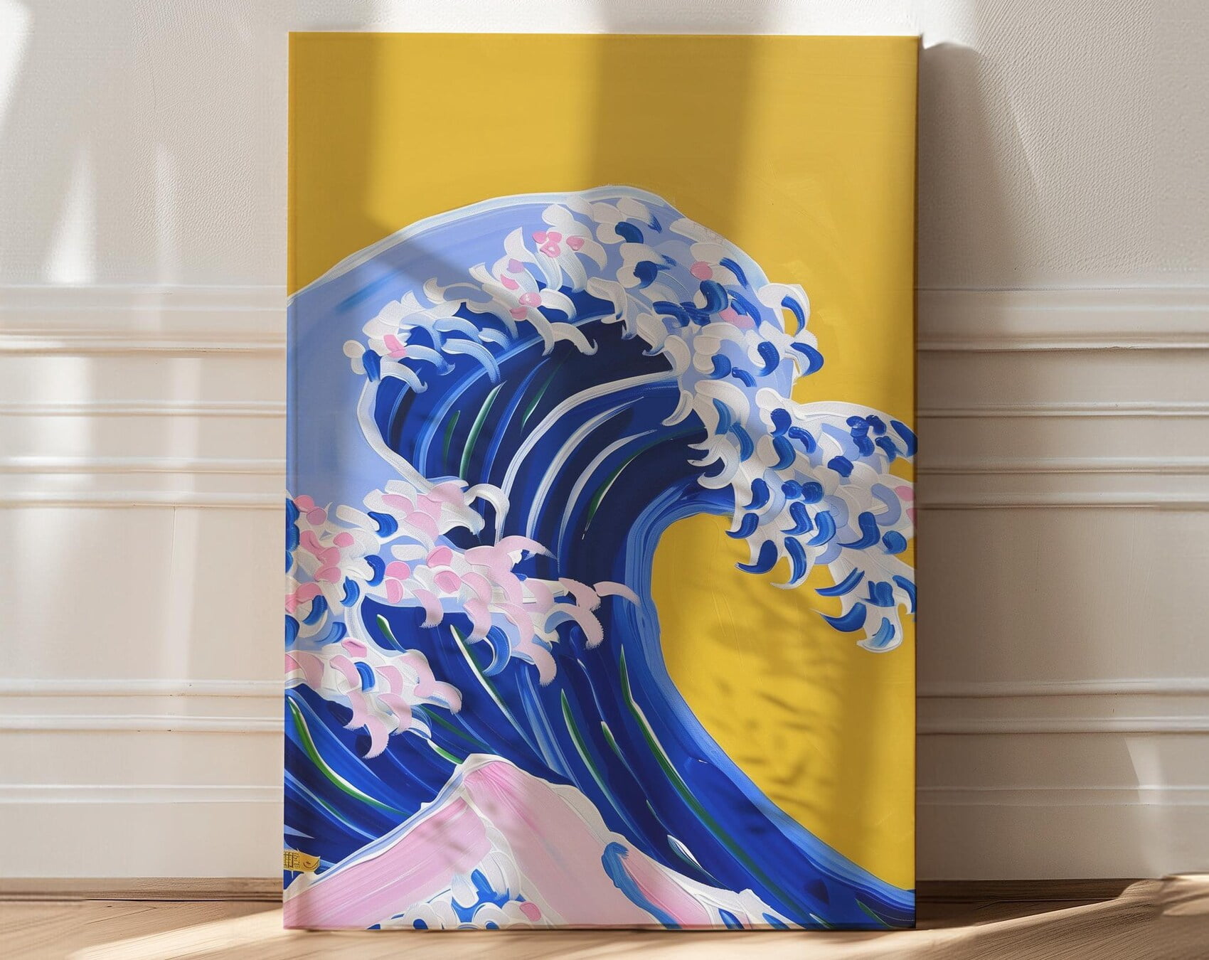 The Great Wave Art Print, Art Print, Costal Decor, Sea Drawing, Greece ...