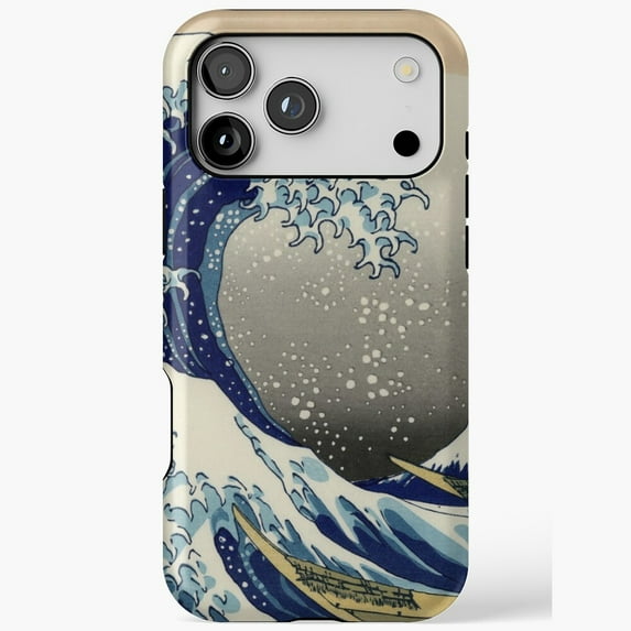 The Great Wave Japanese Retro Artwork iPhone Case 17 16 15 14 13 12 11 ...
