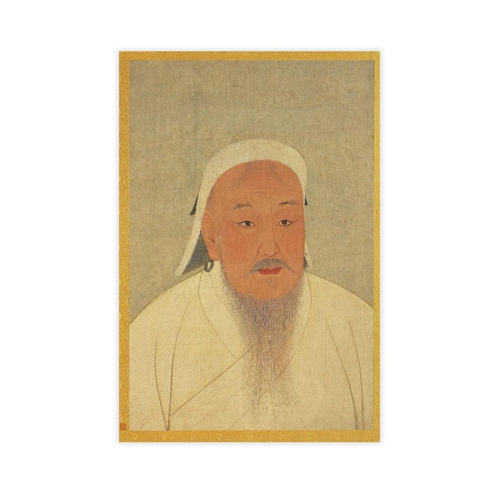 The Greatest Military Man Genghis Khan Retro Poster Posters for Home ...