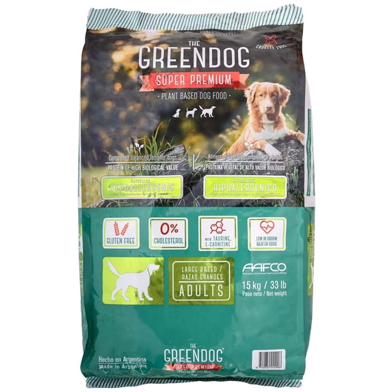 The Green Dog: Super Premium: Adult Regular Bite - 33 Lb Bag Dog Food ...