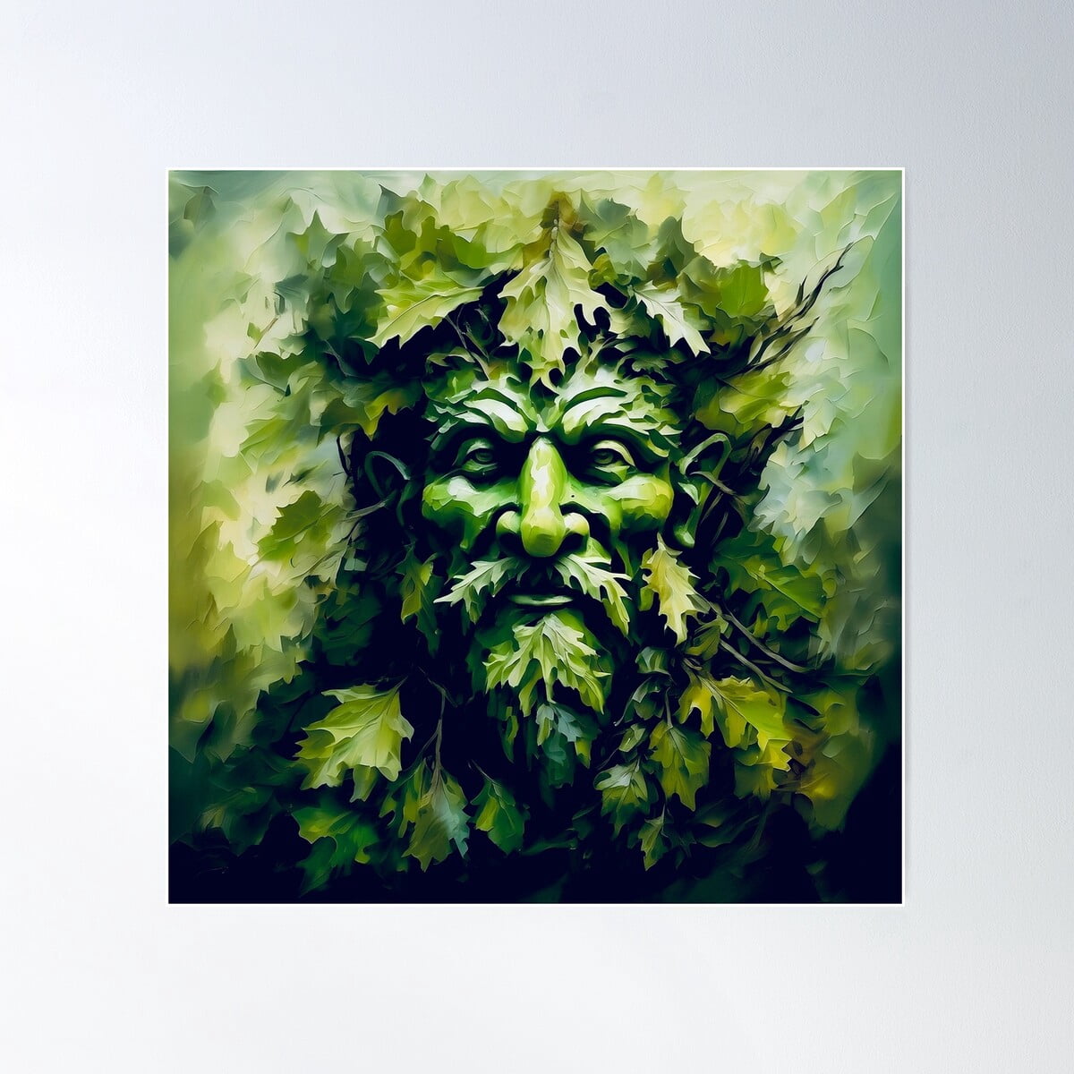 The Green Man Poster Wall Art, Modern Wall Decor For Living Room ...