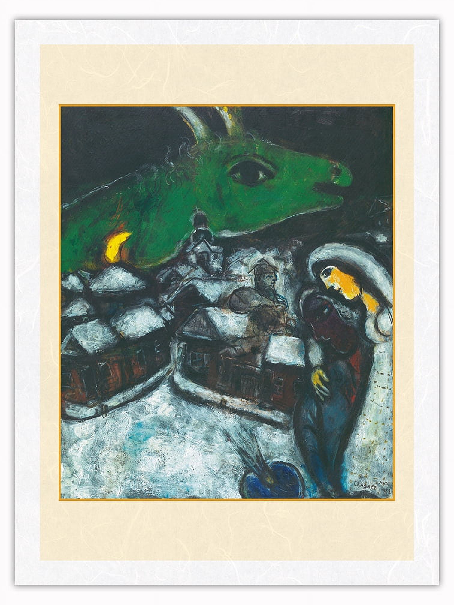 The Green Night - Vintage Abstract Art by Marc Chagall c.1952 ...