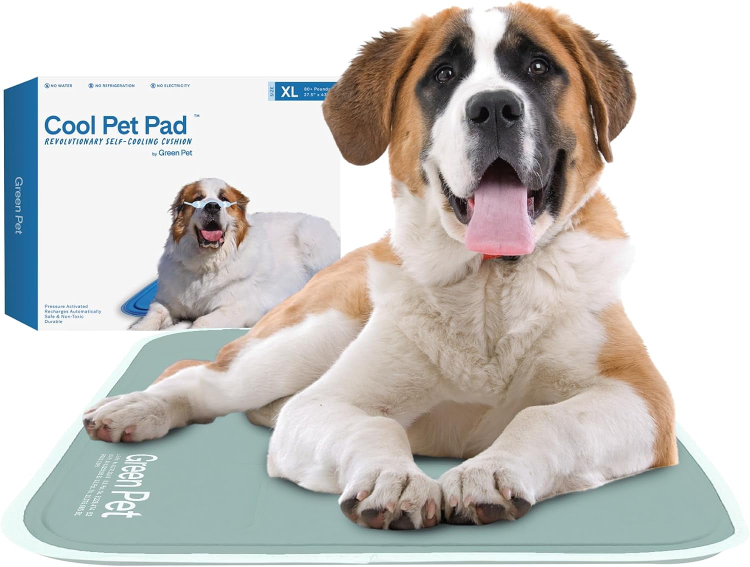 The Green Pet Shop Cool Pet Pad - Extra Small, Blue - Self-Cooling ...