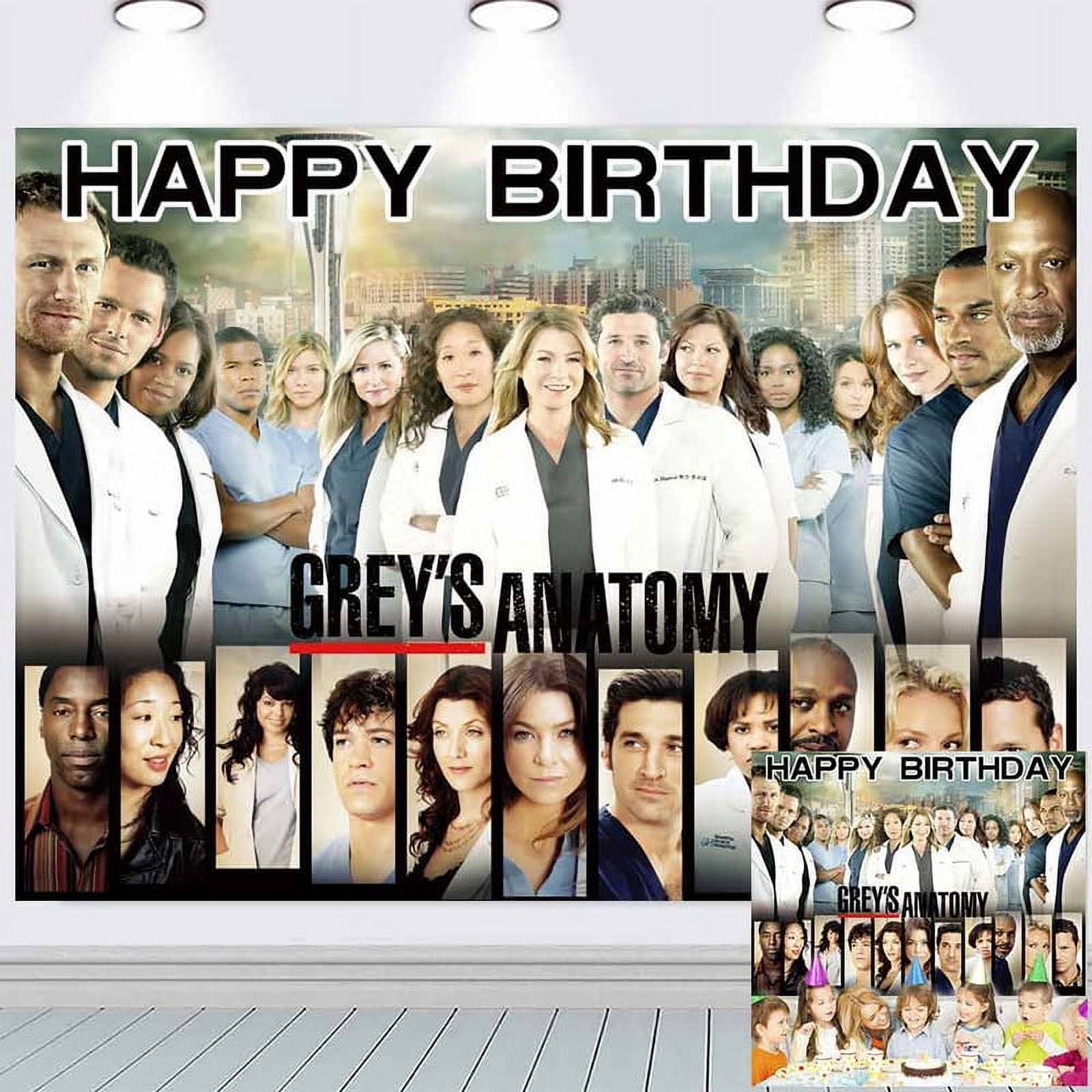 The Grey's Anatomy Backdrop Banner Party Supplies Poster Movie Theme ...