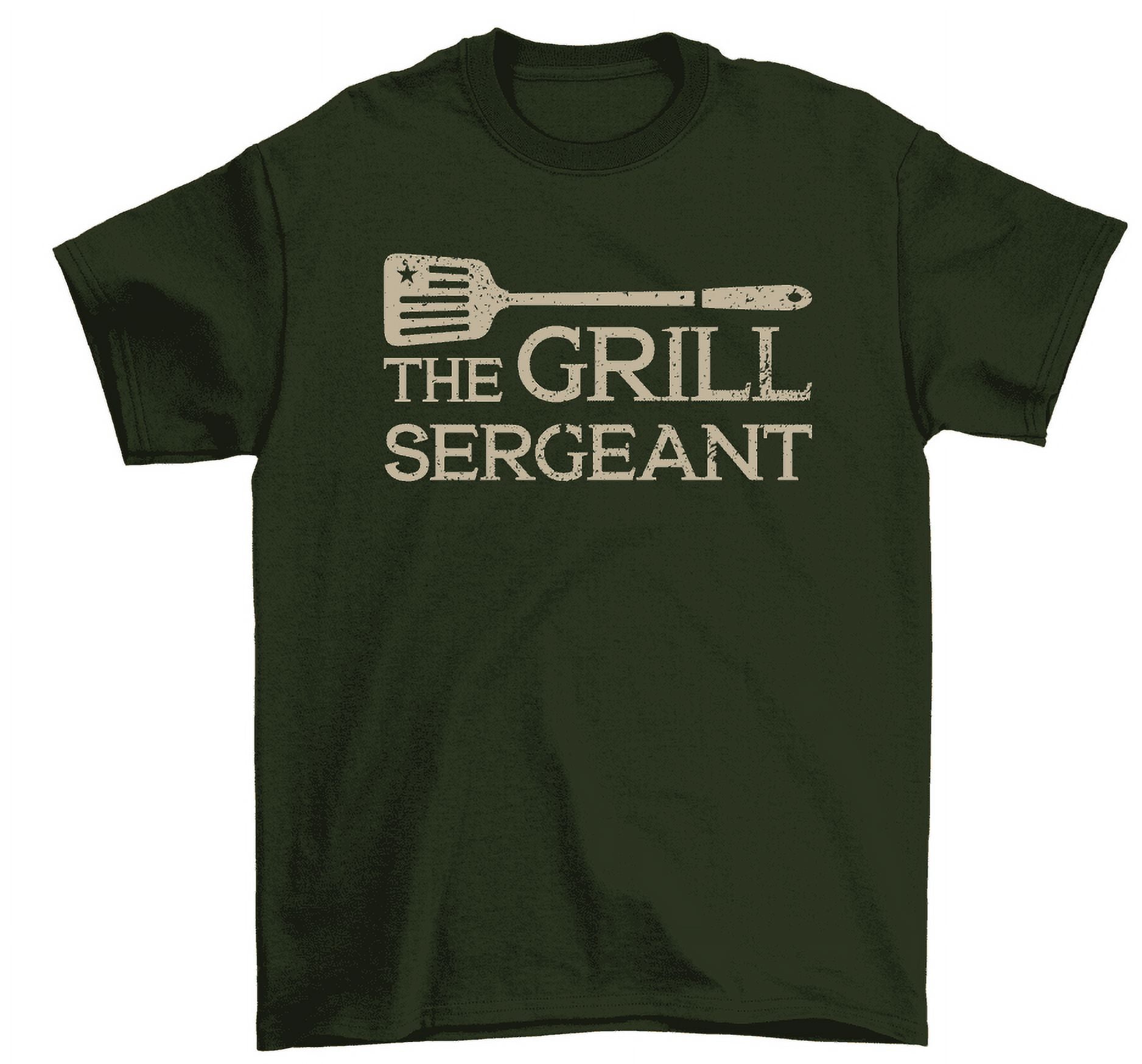 The Grill Sergeant T-Shirt BBQ Grilling Dad's Gift July 4th Father's ...