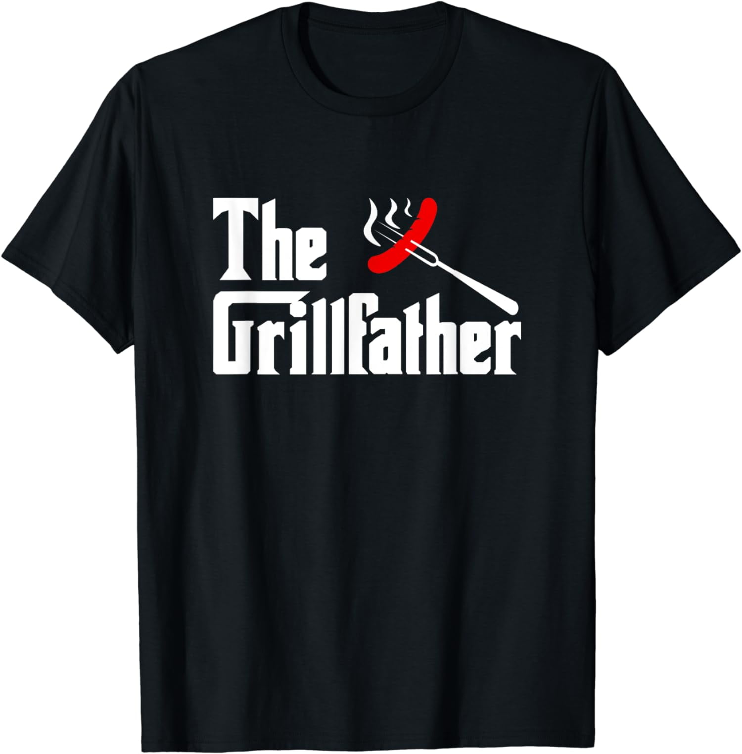 The Grillfather Graphic Grilling Grill Master Barbecue Party T Shirt