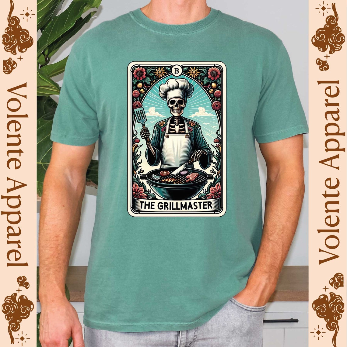 The Grillmaster Tarot Card Shirt, , Father Shirt, Grandpa Shirt, Grill ...