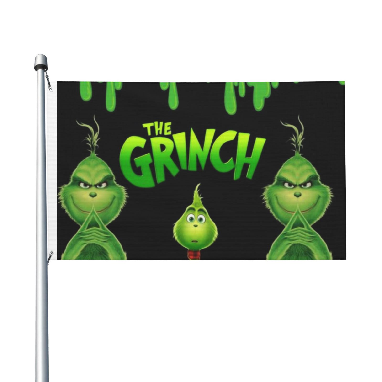 The Grinch 22 3x5ft Face Flag Fade Proof Holiday Fall Flag Outdoor ...