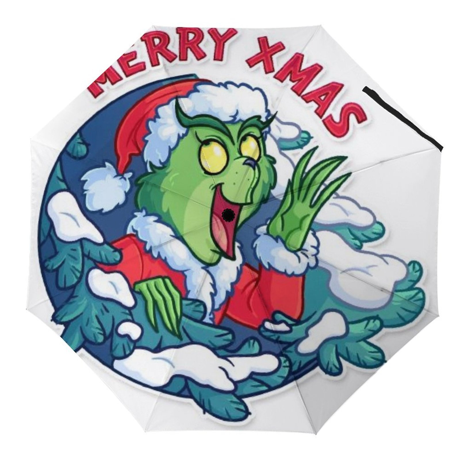 The The-Grinch 3 Fold Umbrella Automatic Open-close Cartoon UV ...
