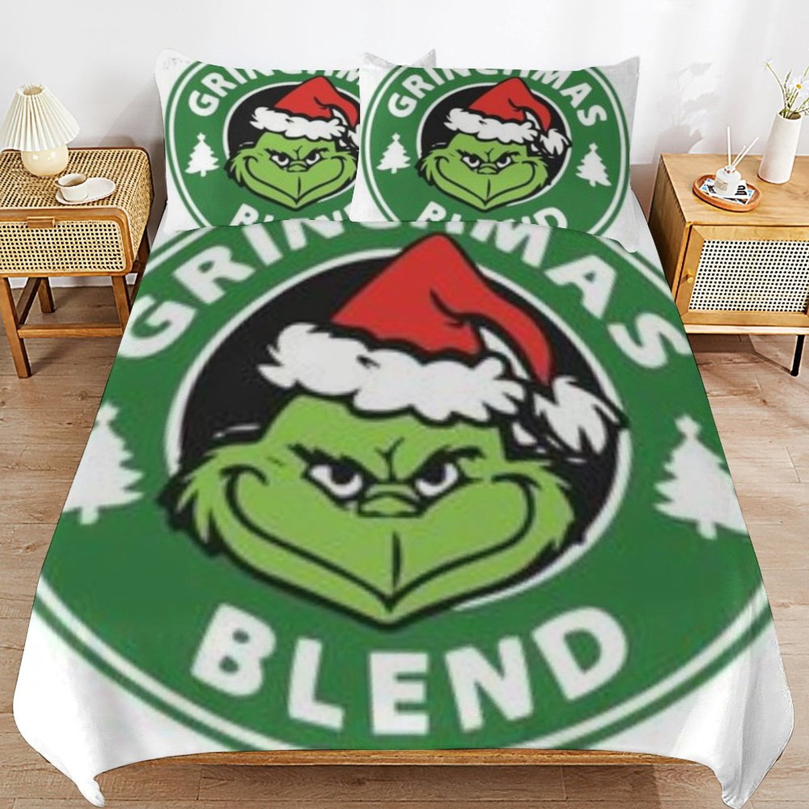 The - Grinch 3-Piece All Season Bedding Set, Comforter Set with Pillow ...