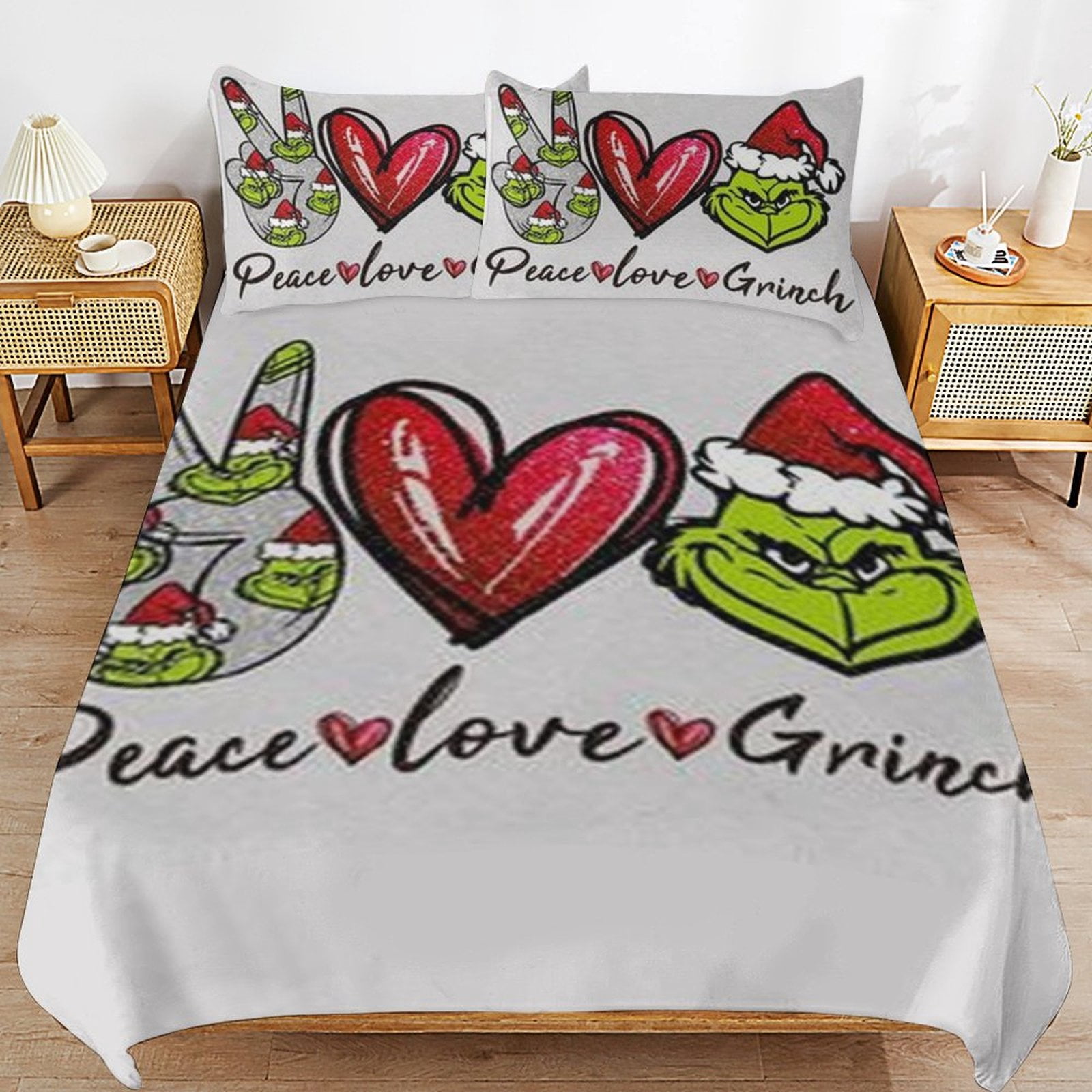 The - Grinch 3-Piece All Season Bedding Set, Comforter Set with Pillow ...