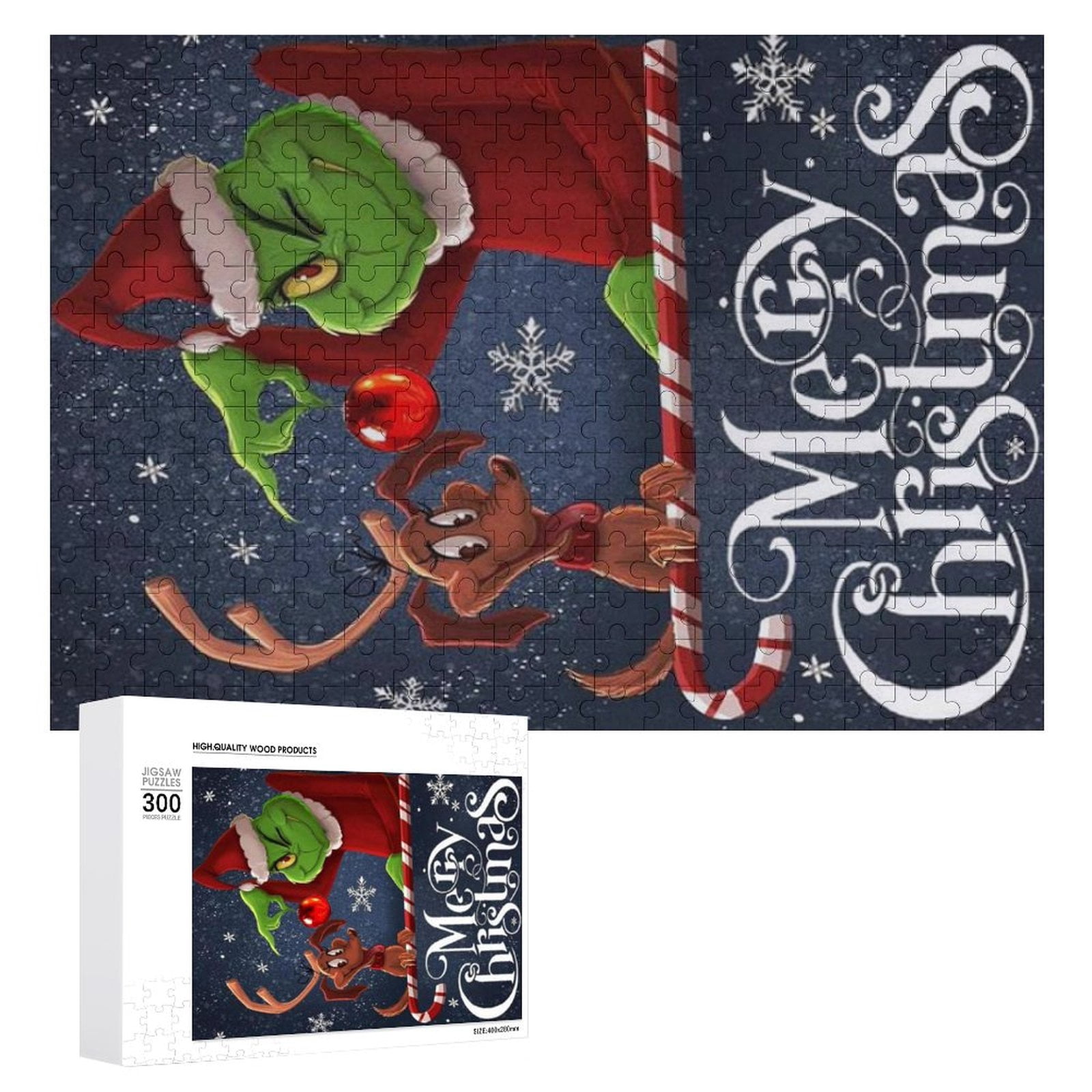 The - Grinch 300 Pieces Wooden Puzzles for Kids Adults Puzzles Gift for ...