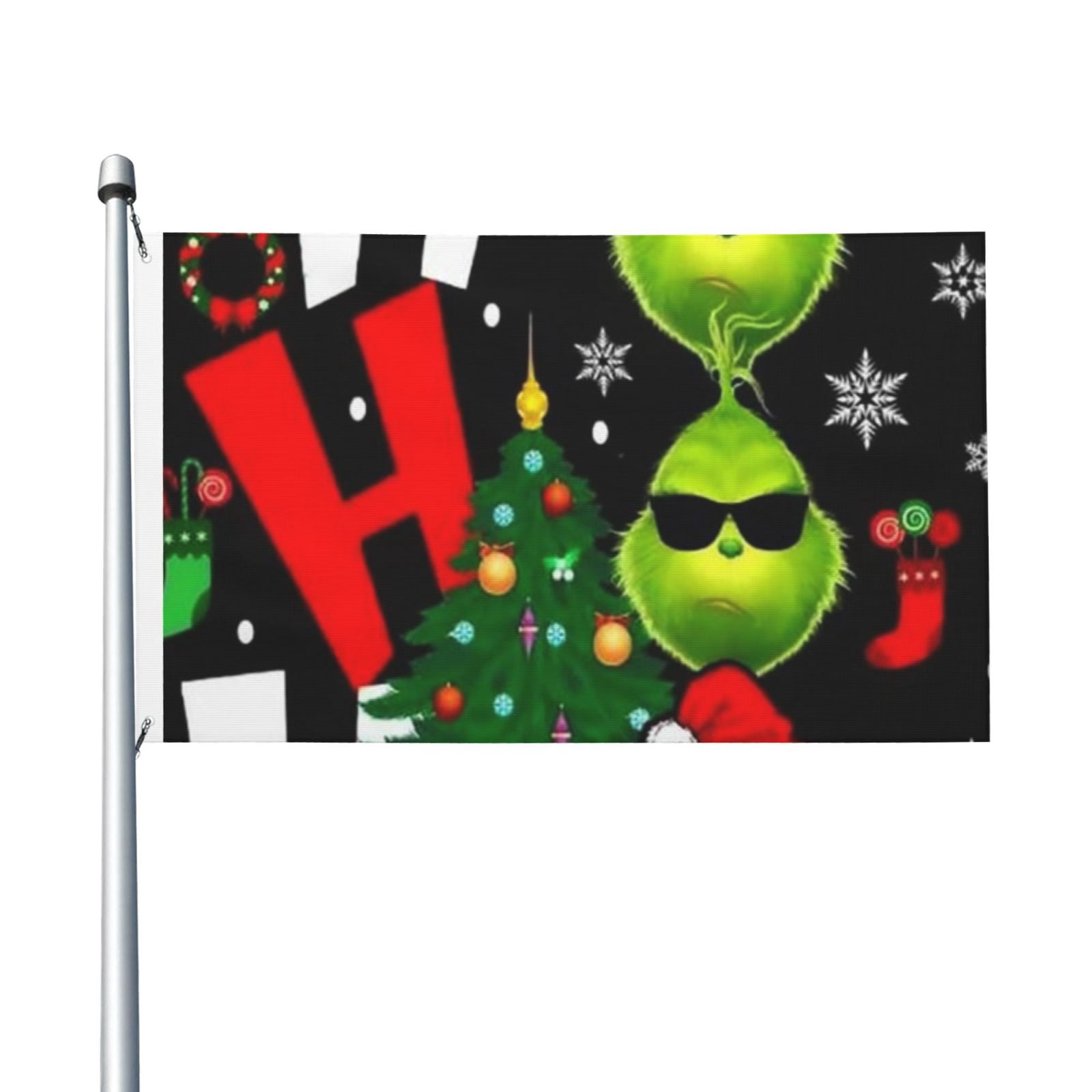 The Grinch 33 3x5ft Face Flag Fade Proof Holiday Fall Flag Outdoor ...