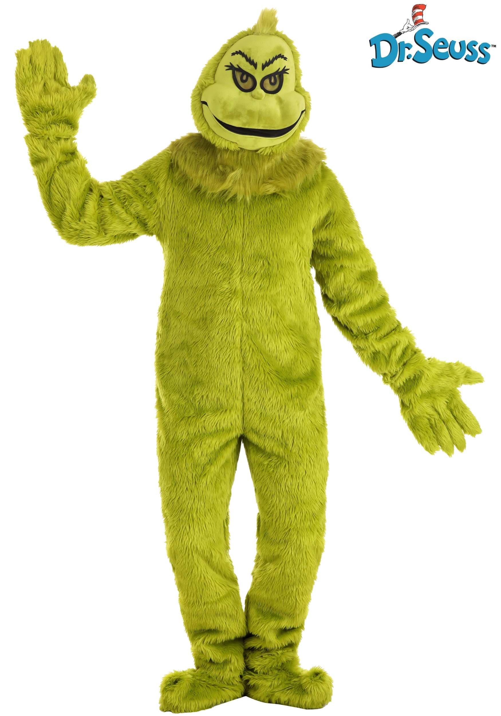 Halloween Special: The Grinch Adult Premium Costume - Walmart Business ...