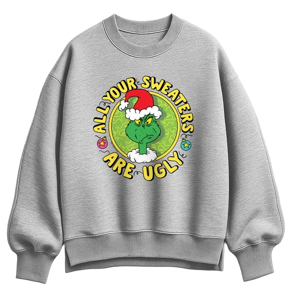 The Grinch - All Your Sweaters Are Ugly - Women's Oversized Fleece Crew ...