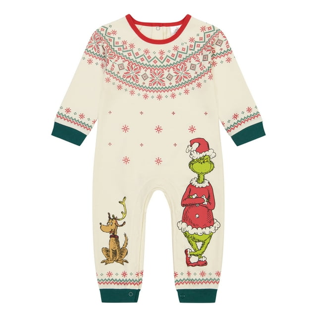 The Grinch Baby Coverall, Sizes 0/3 Months - 24 Months - Walmart.com