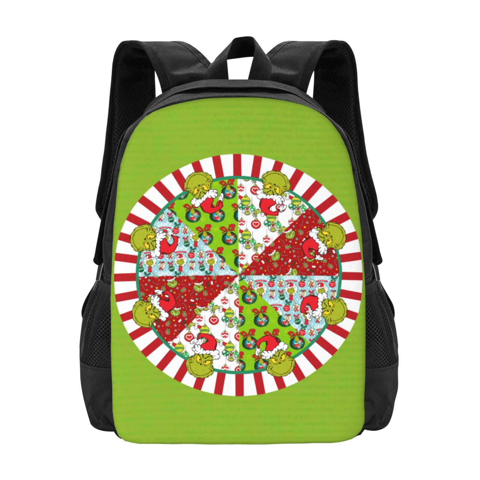 The Grinch Backpack,3D Print Laptop Backpack Lightweight Casual Daypack ...