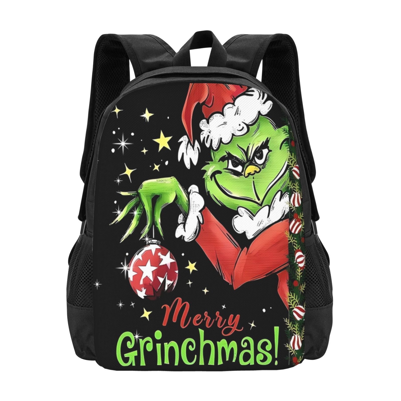 The Grinch Backpack,3D Print Laptop Backpack Lightweight Casual Daypack ...
