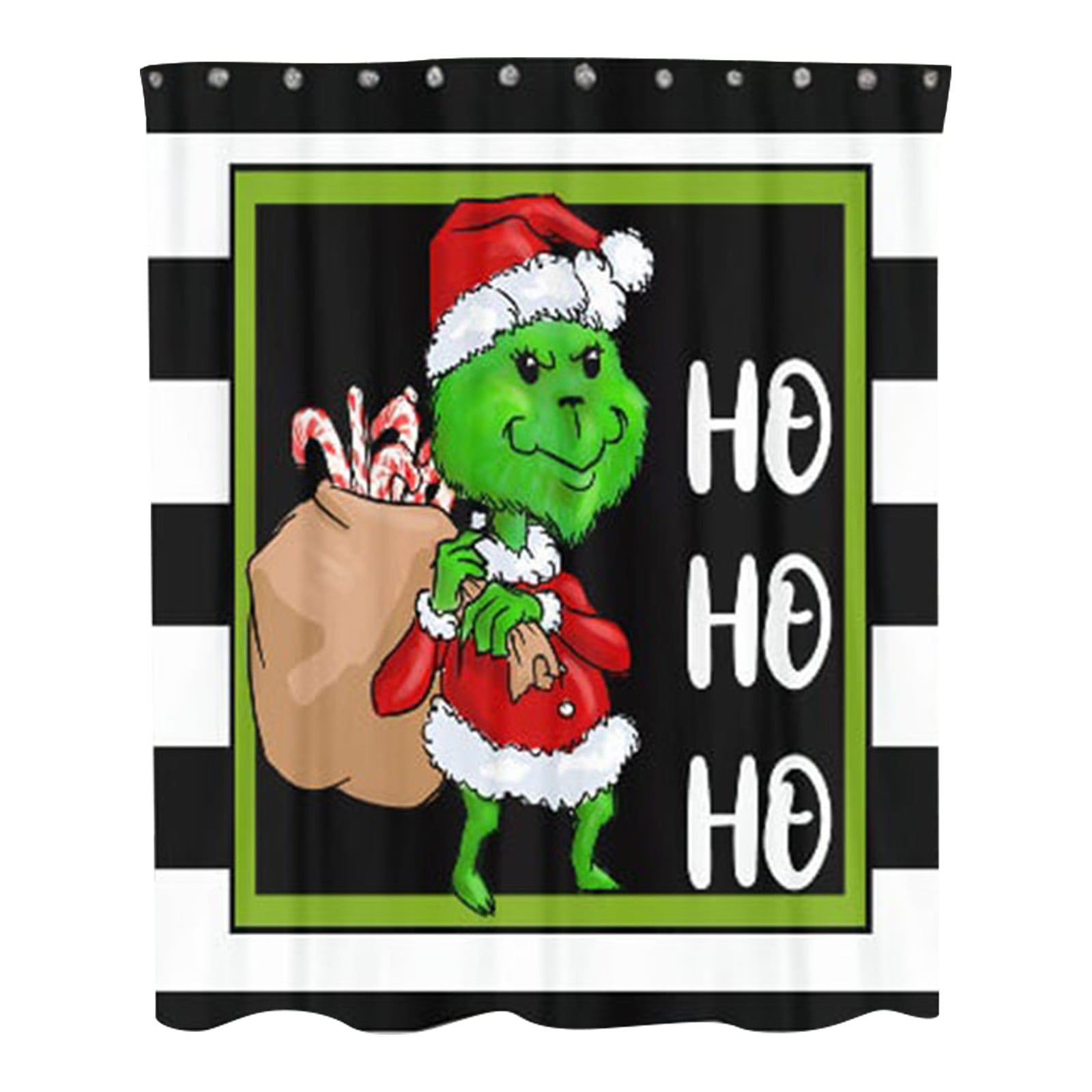 The Grinch Bathroom Decor Non Slip Toilet Polyester Cover Mat Set ...
