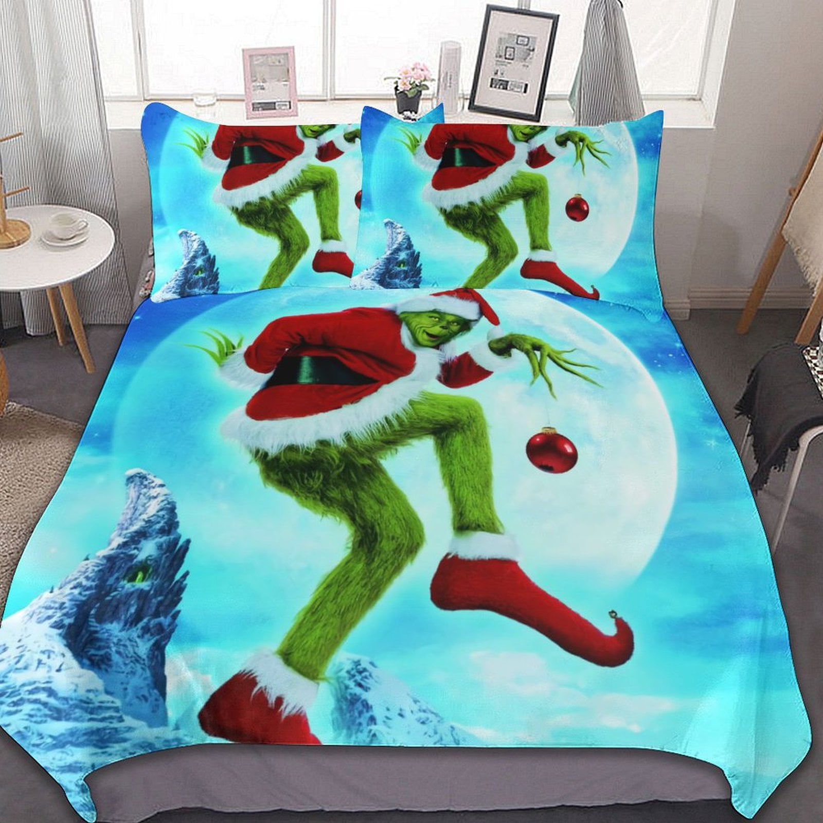 The Grinch Bed Duvet Cover Microfiber Bedding Sets 3D Printed ...