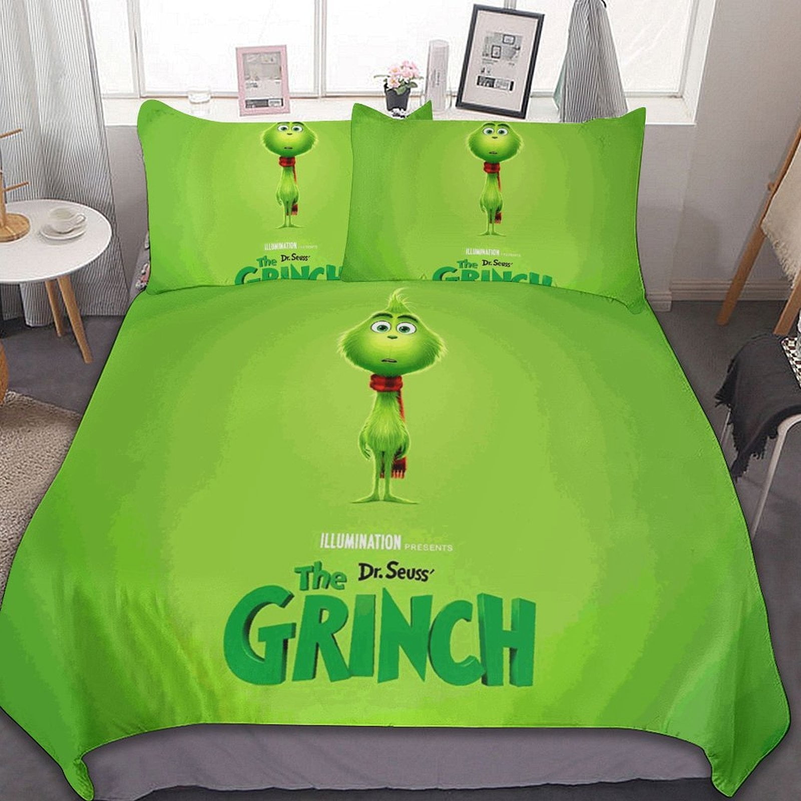 The Grinch Bed Duvet Cover Microfiber Bedding Sets 3D Printed ...