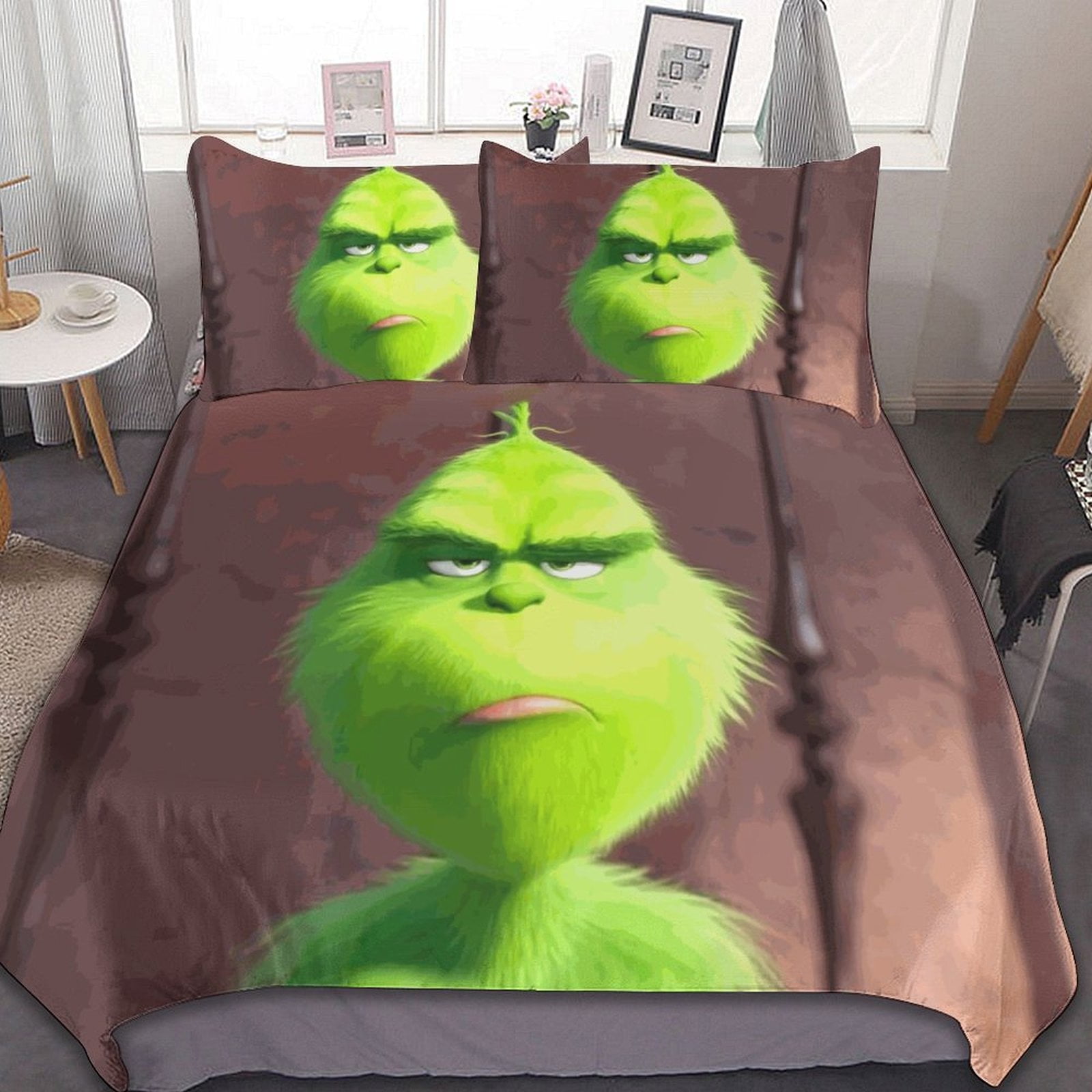 The Grinch Bed Duvet Cover Microfiber Bedding Sets 3D Printed ...