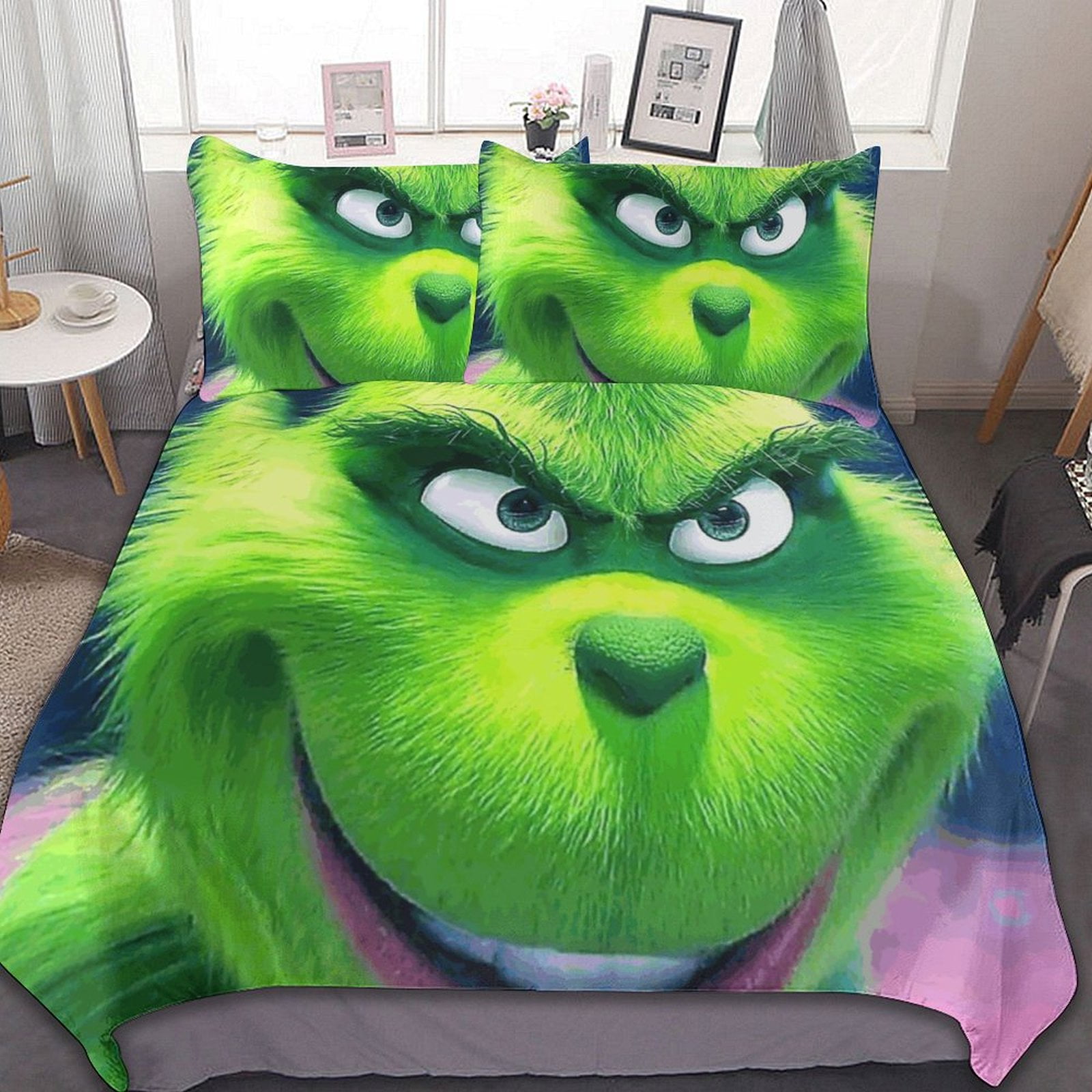 The Grinch Bed Duvet Cover Microfiber Bedding Sets 3D Printed ...