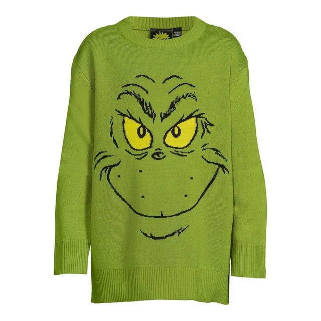 The Grinch Boys Graphic Holiday Crew Neck Sweater, Size XS-2XL ...