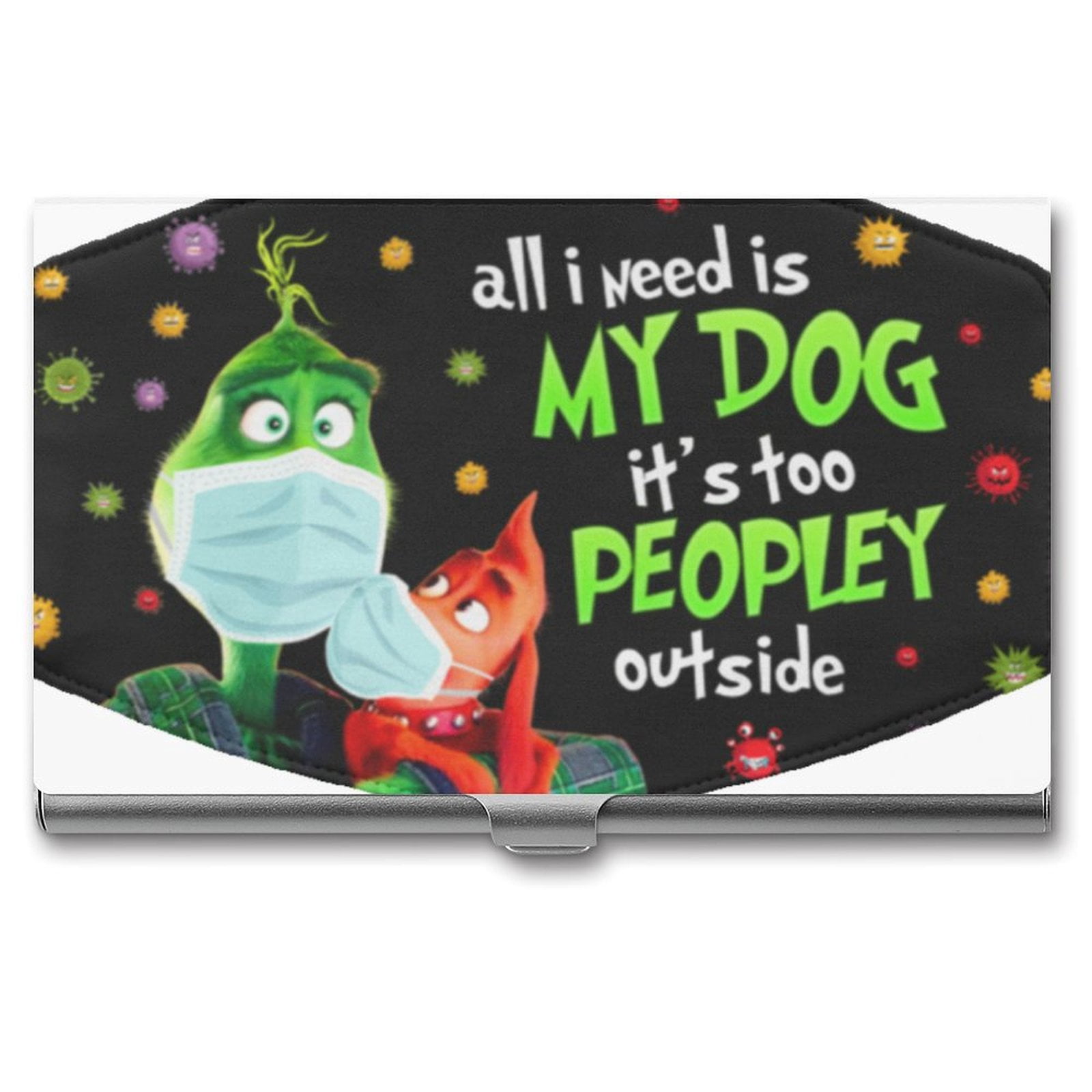 The-Grinch Business Card Holder Men's and Women's Business Card Case ...