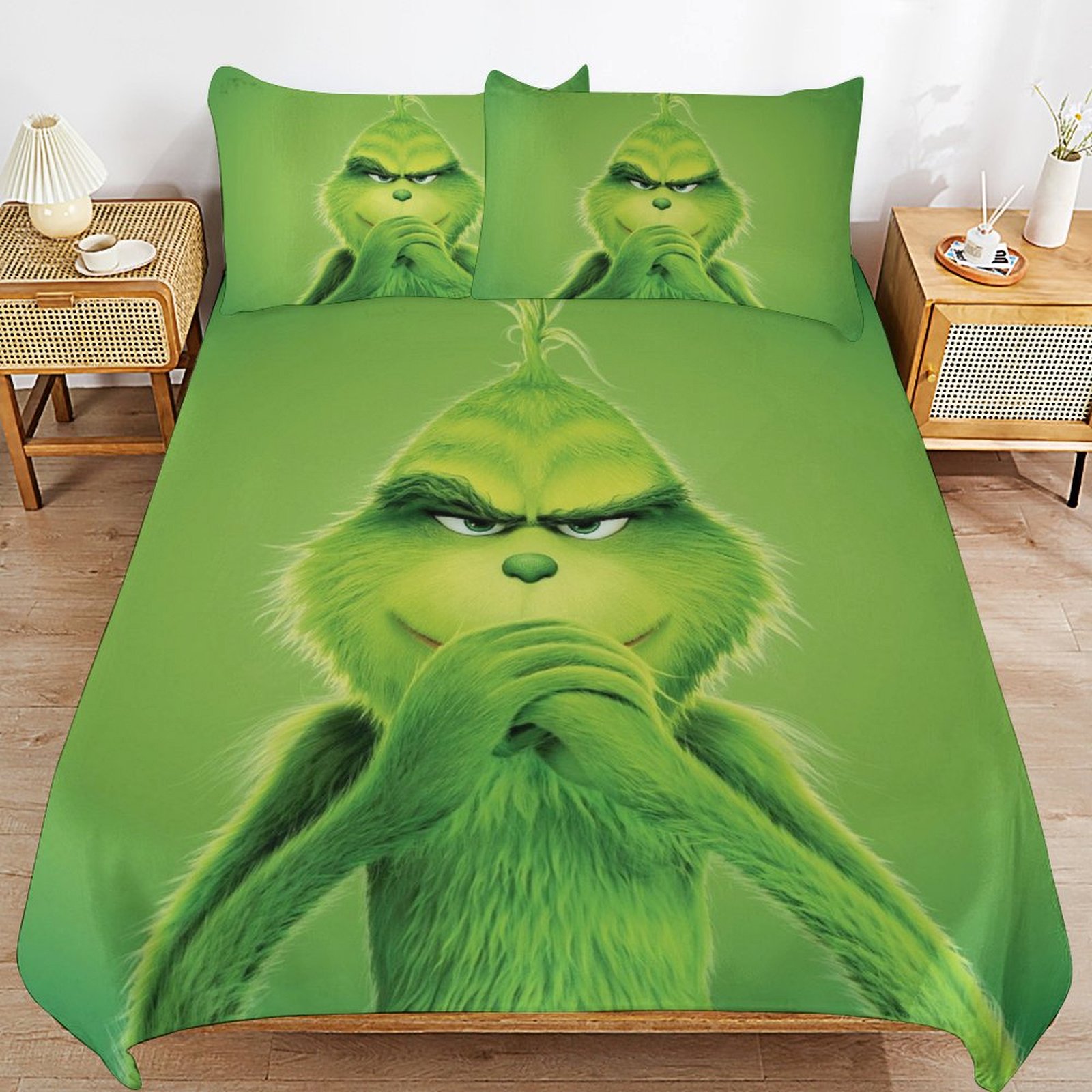 The -Grinch Christmas 3-Piece All Season Bedding Set, Comforter Set ...