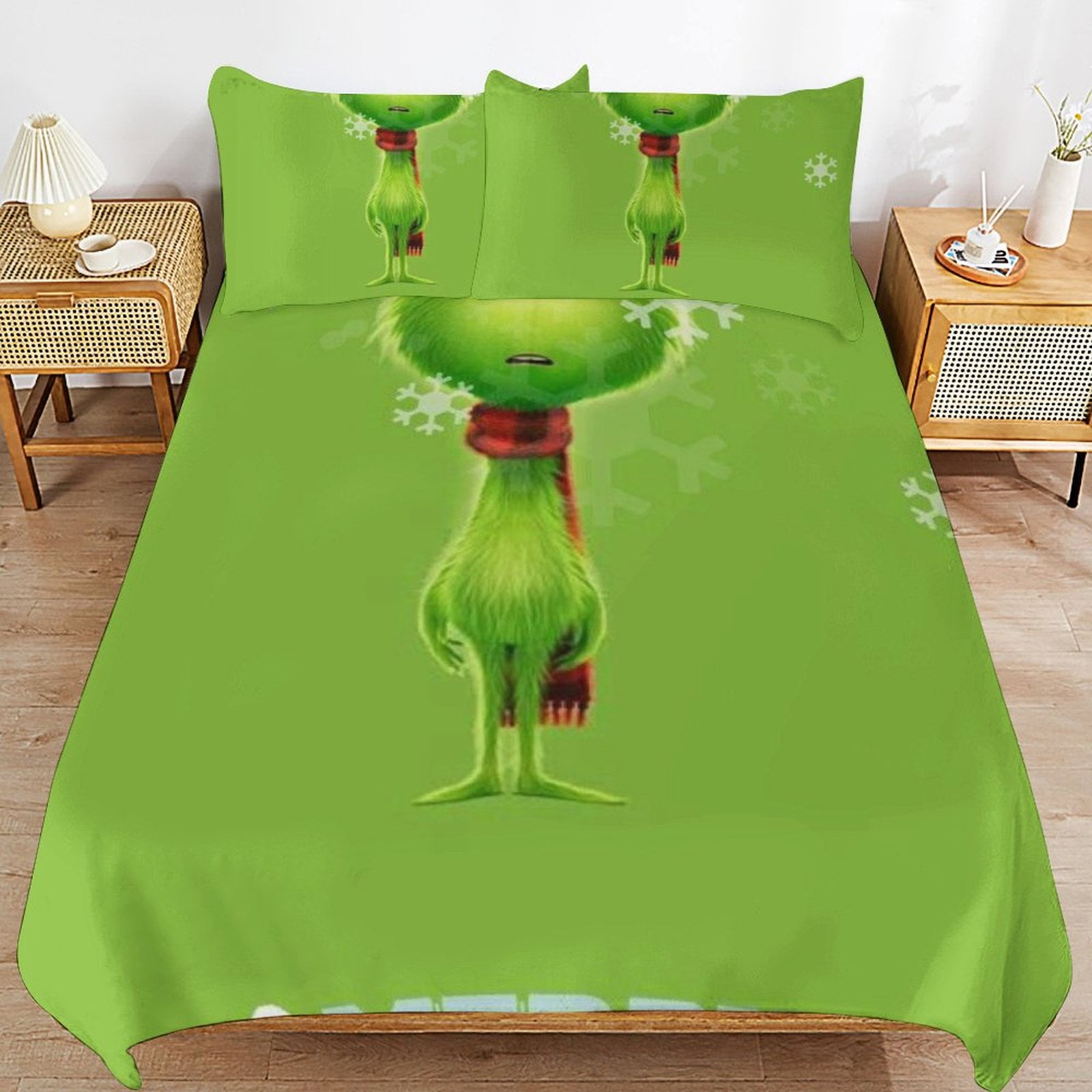 The -Grinch Christmas 3-Piece All Season Bedding Set, Comforter Set ...