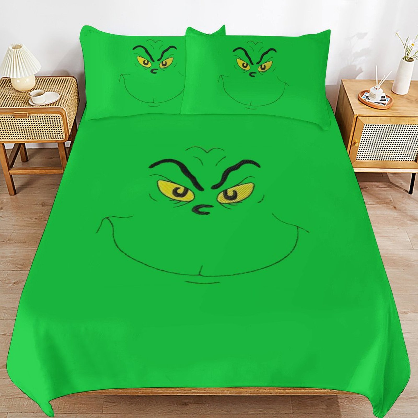 The -Grinch Christmas 3-Piece All Season Bedding Set, Comforter Set ...