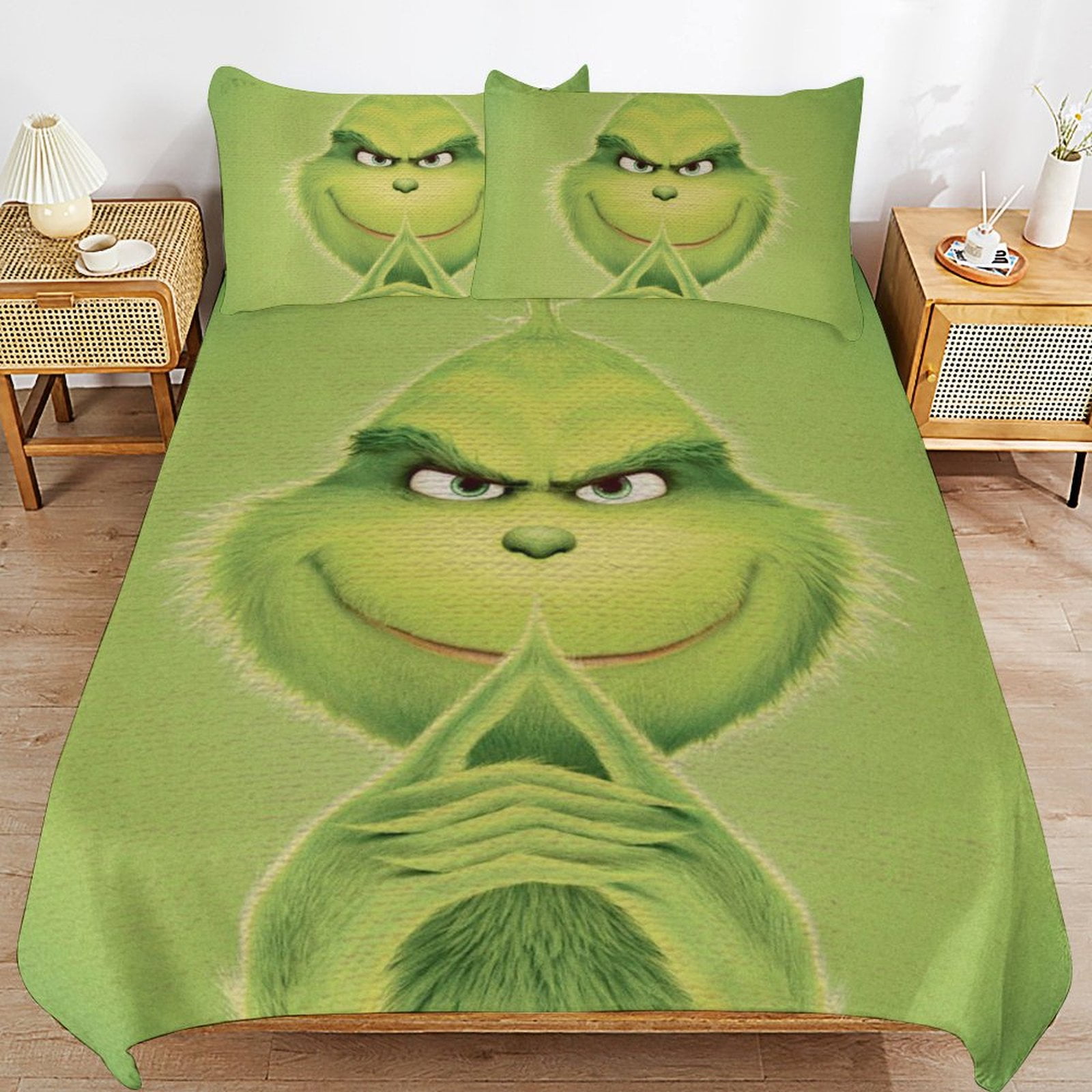 The -Grinch Christmas 3-Piece All Season Bedding Set, Comforter Set ...