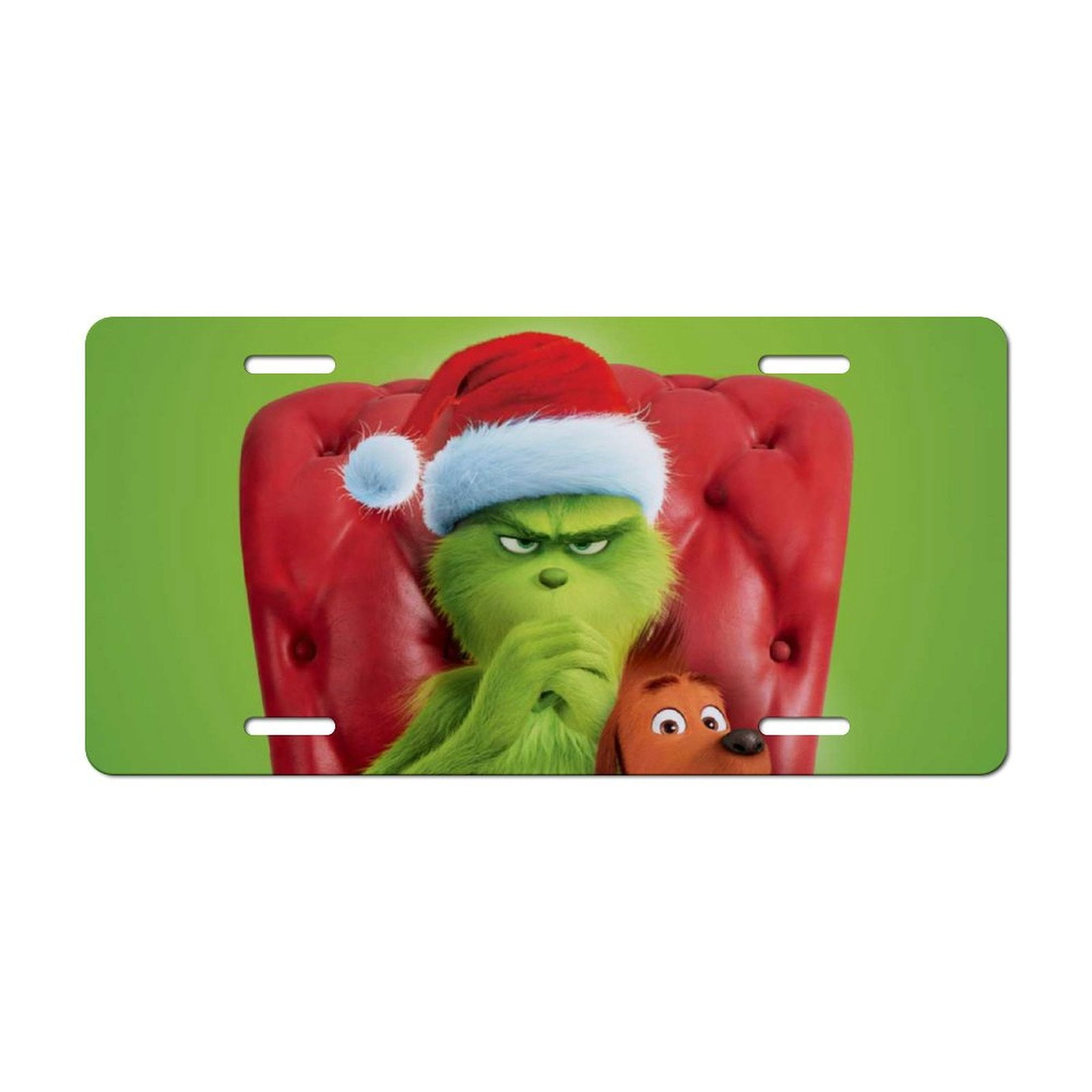 The -Grinch Christmas Car License Plate Cute Anime License Plate Covers ...