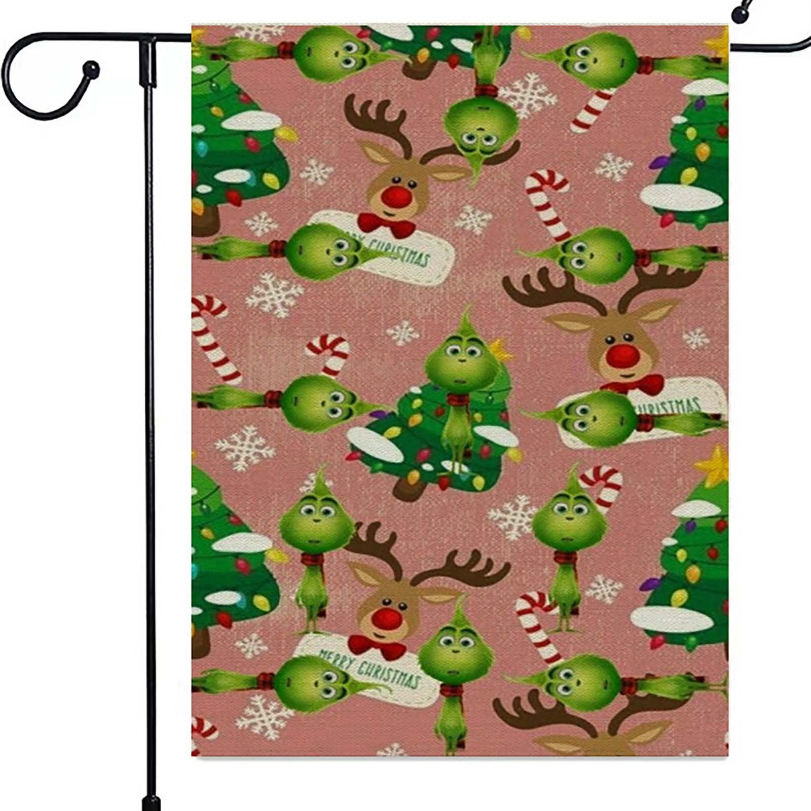 The Grinch Christmas Decor Grinch Tree Christmas Garden Flag Green ...