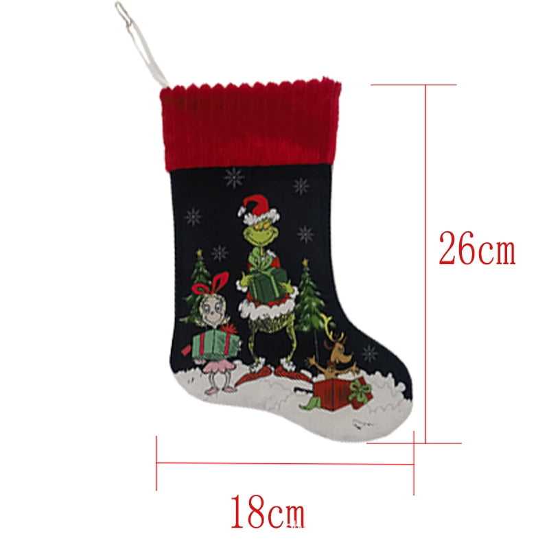 The Grinch Christmas Stocking decoration, The Grinch Big Merry Grinch ...