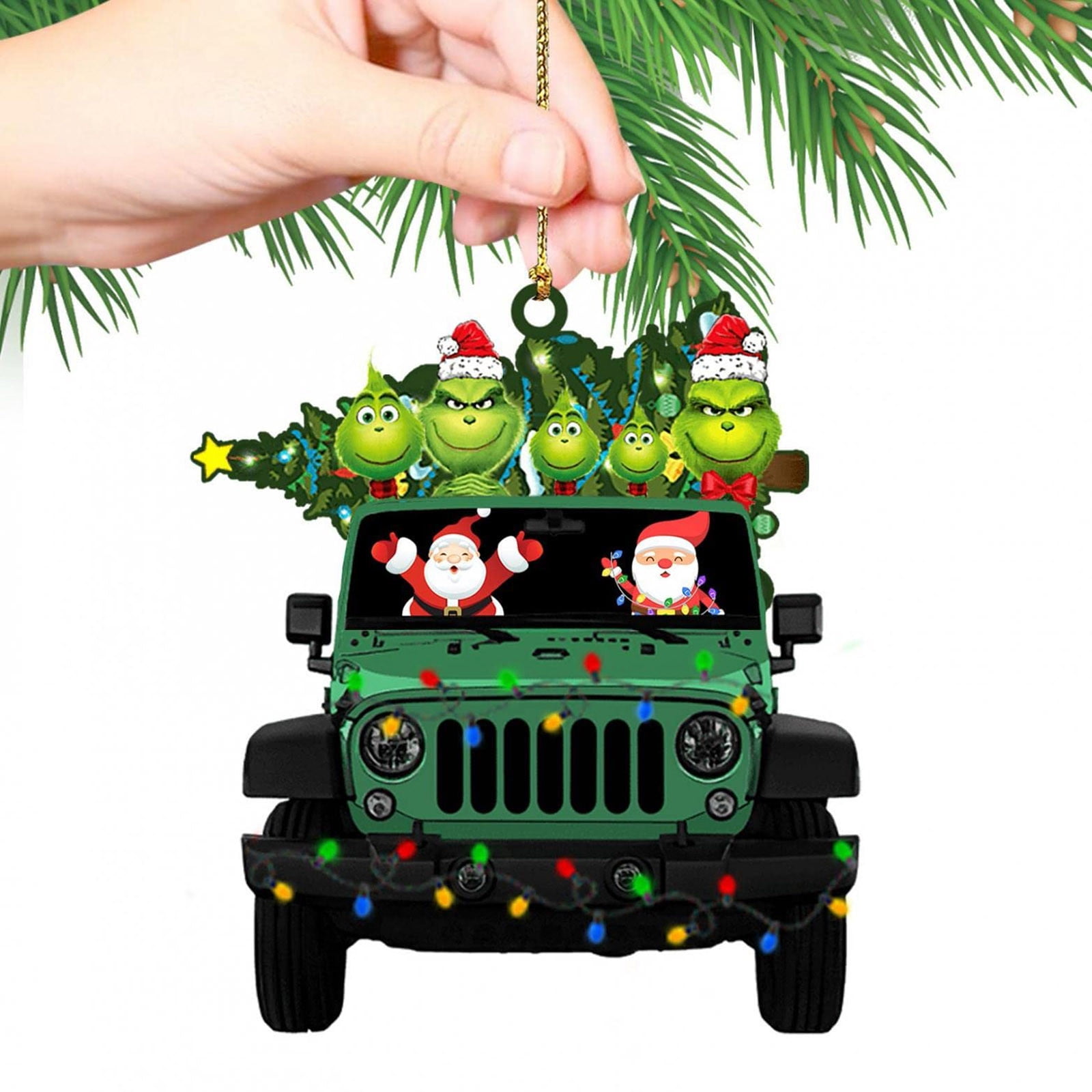 The Grinch Christmas Tree Decorations Ginch Christmas Decorations Car ...