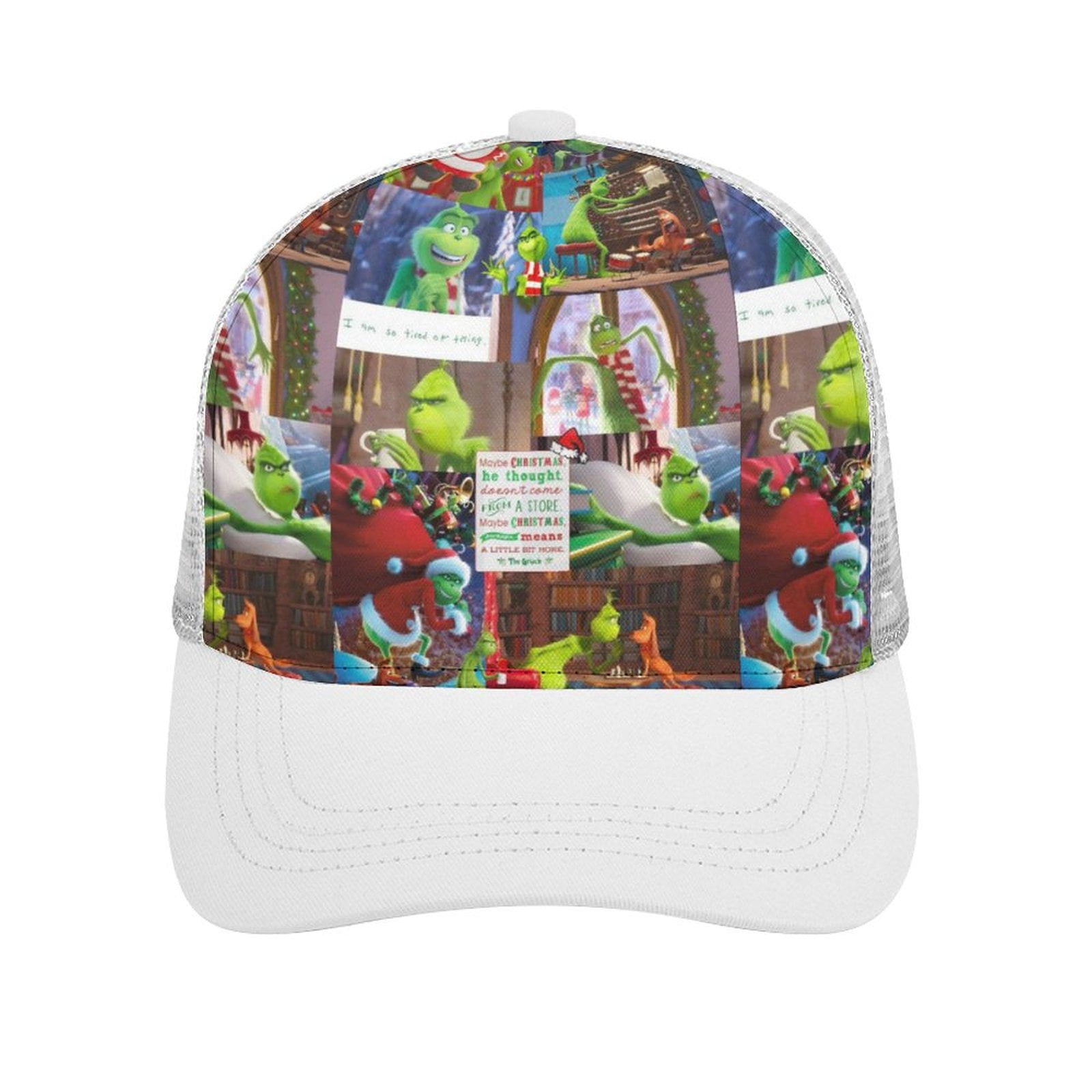 The Grinch Curved Brim Baseball Cap Classic Trucker Hat Adjustable Dad ...