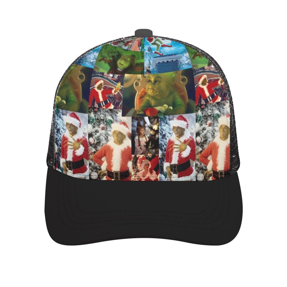 The Grinch Curved Brim Baseball Cap Classic Trucker Hat Adjustable Dad ...