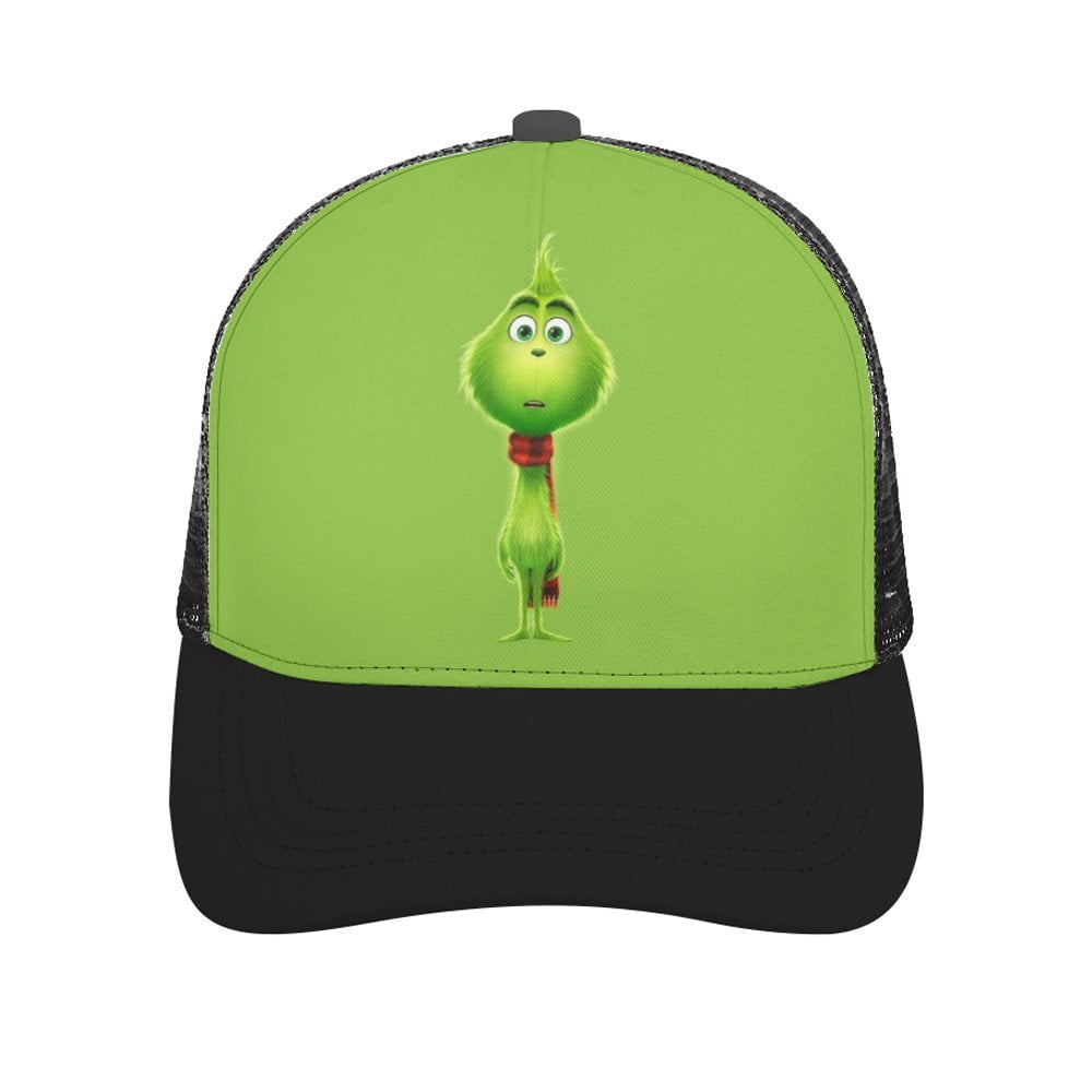 The Grinch Curved Brim Baseball Cap Classic Trucker Hat Adjustable Dad ...