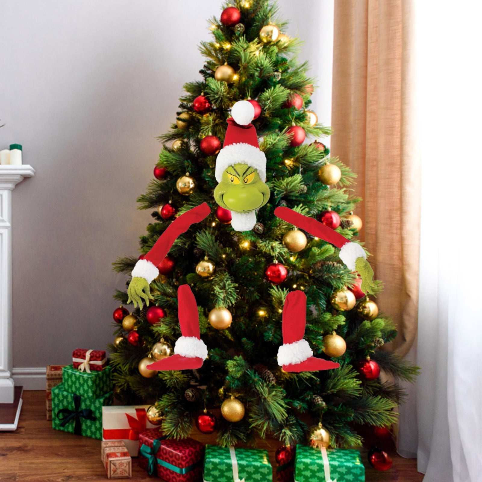 The Grinch Decorate in a Tree Topper Set,Grinch Christmas Tree ...