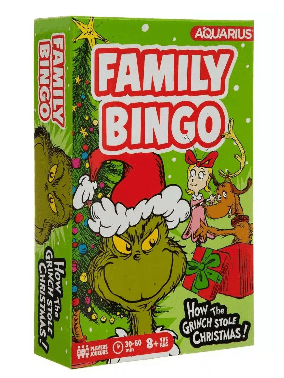 The Grinch Family Bingo Game Holiday Christmas Family Game - Walmart.com
