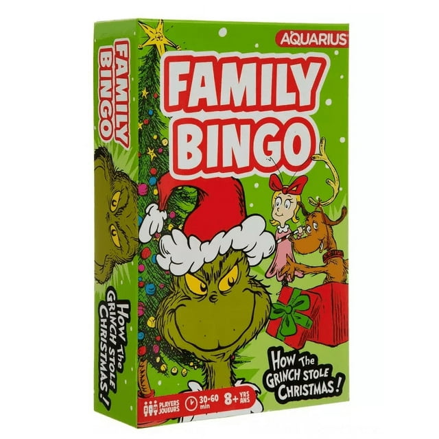 The Grinch Family Bingo Game Holiday Christmas Family Game - Walmart.com