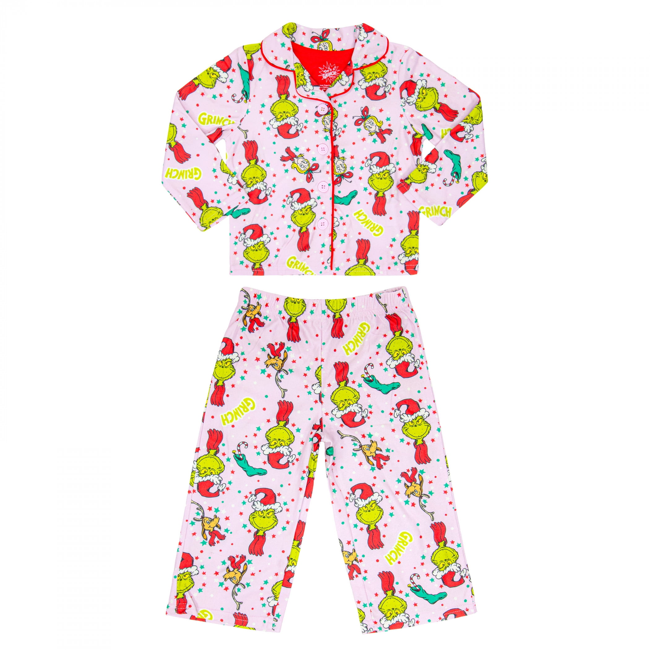 The Grinch Festive Toddler 2-Piece Pajama Set-2T - Walmart.com