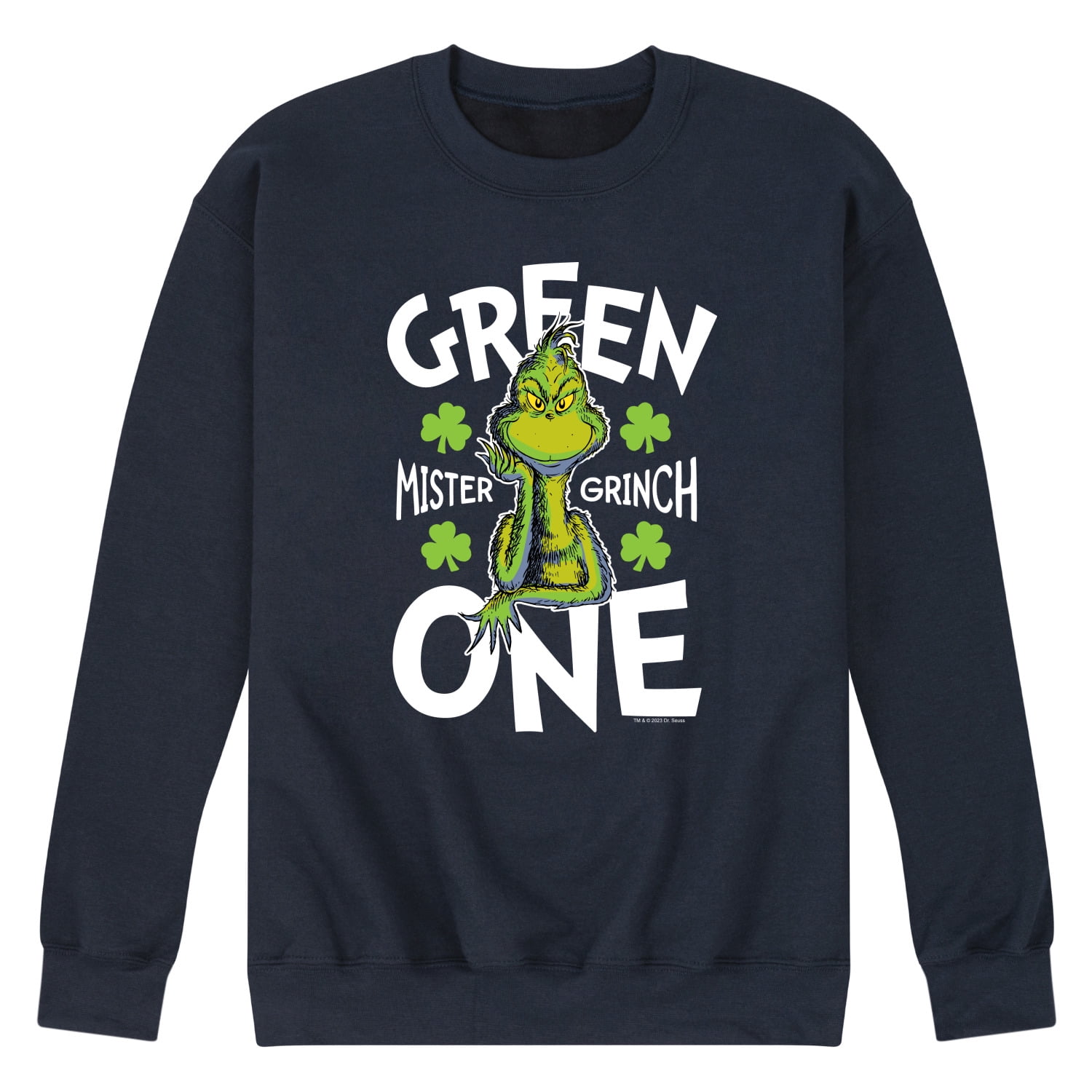 The Grinch - Green One - Men's Crew Neck Fleece Pullover - Walmart.com