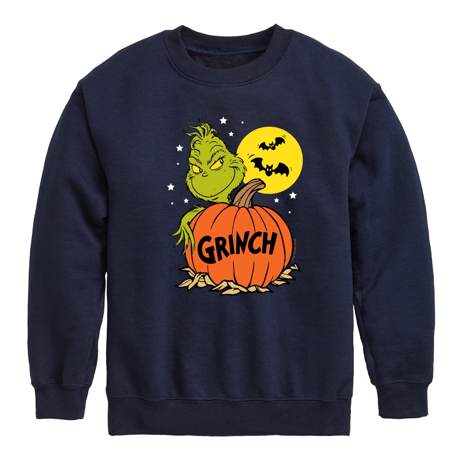 The Grinch - Grinch And Pumpkin - Toddler & Youth Crewneck Fleece ...